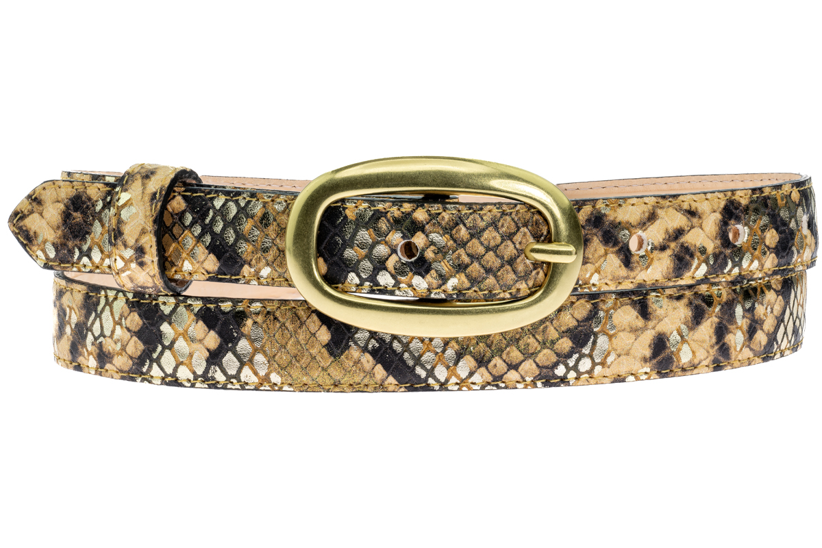 Verdigris Skinny Belt (20mm) - Peachy Belts