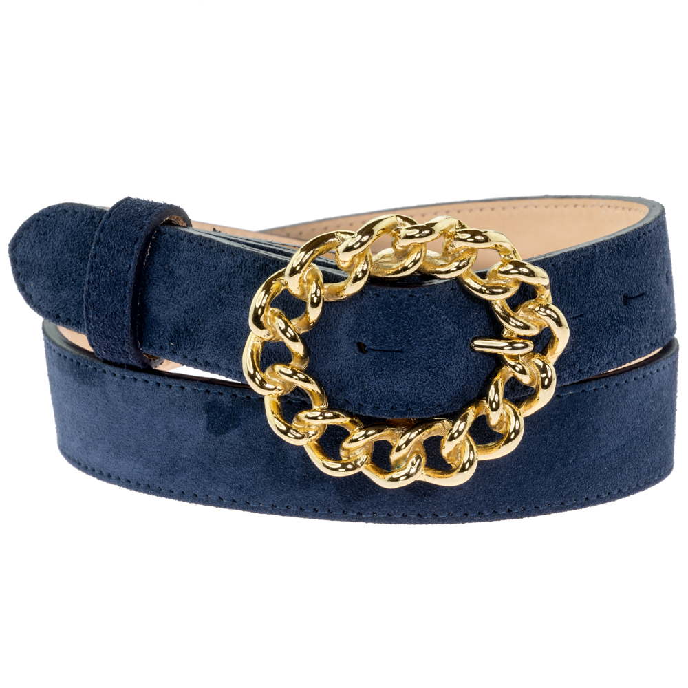 Gold Chain Buckle (Fits: 30mm Belt) - Peachy Belts