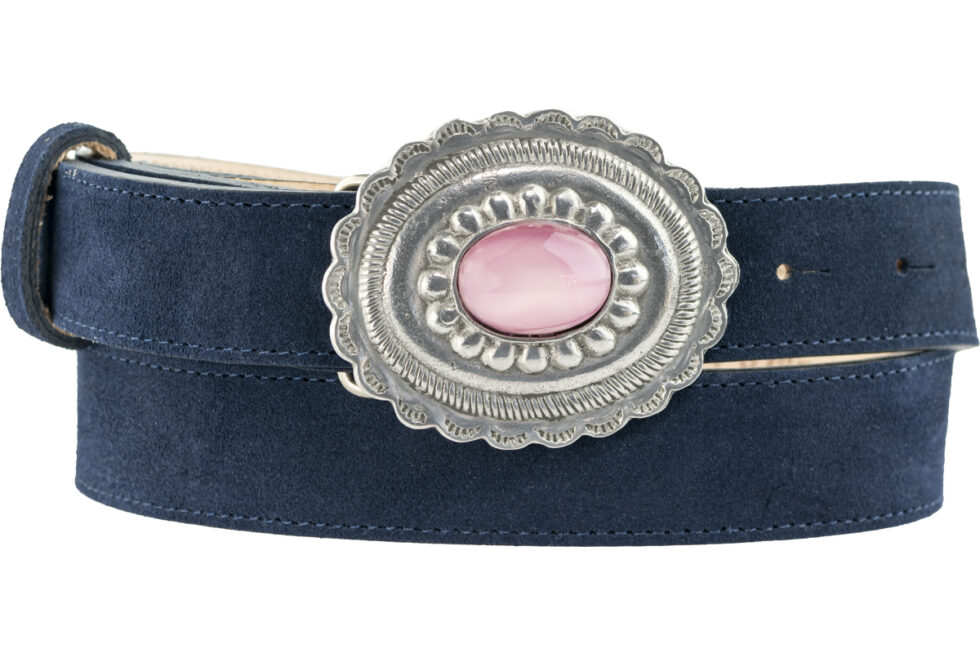 30mm Pink Mexican Buckle - Peachy Belts