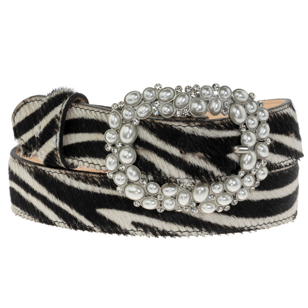 Pearl Spangle Buckle (Fits: 30mm Belt) - Peachy Belts