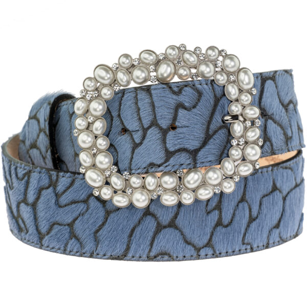 40mm Pink Python Print Belt - Peachy Belts