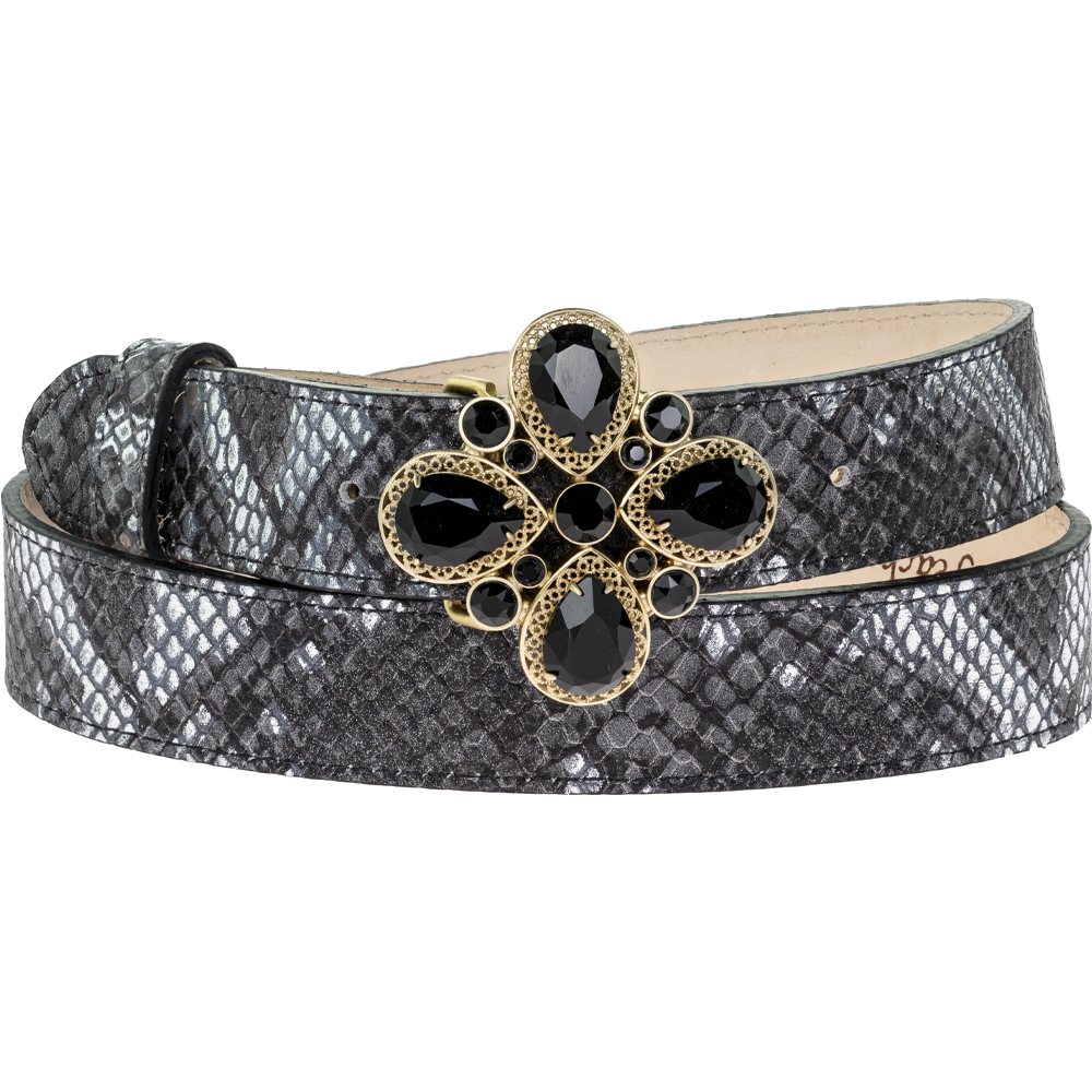 30mm Black Maltese Buckle - Peachy Belts