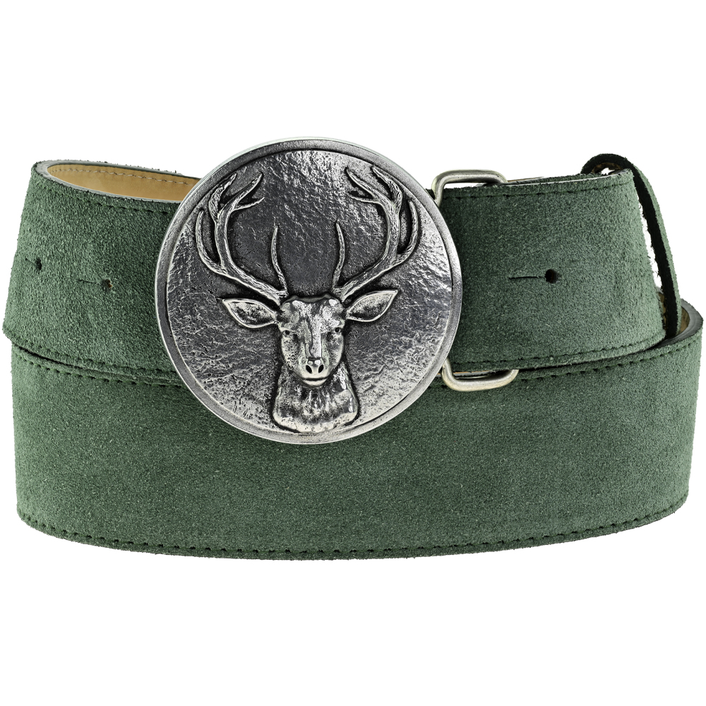 Mens Stags Head Buckle (Fits: 40mm Belt) - Peachy Belts